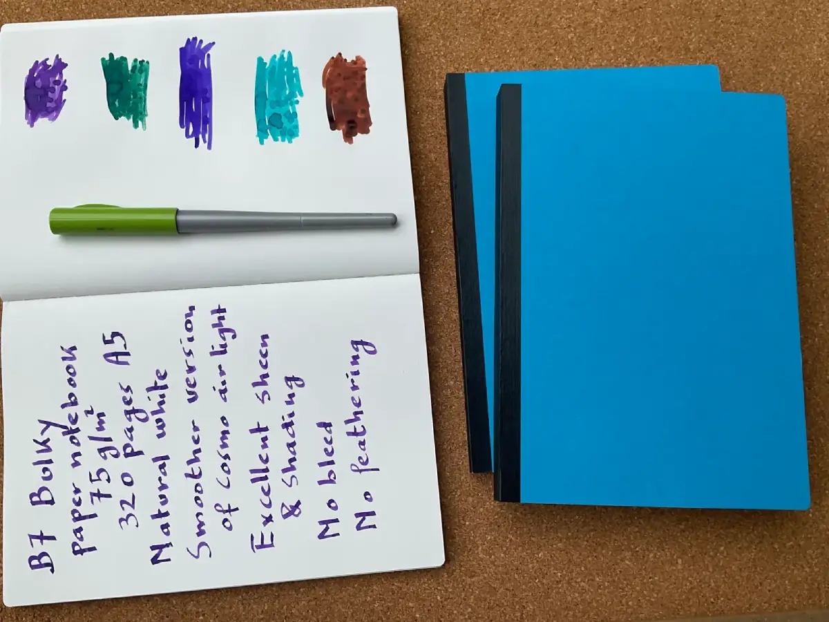 B7 bulky journal A5 320 pages blank paper ( no print)